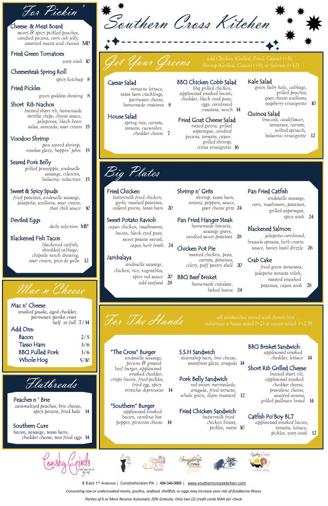 New Menu at Southern Cross Kitchen - MoreThanTheCurve