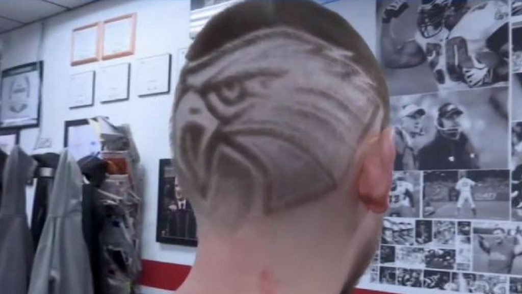 NBC10 Features Sal's Barbershop for its Eagles Logo Haircut ...