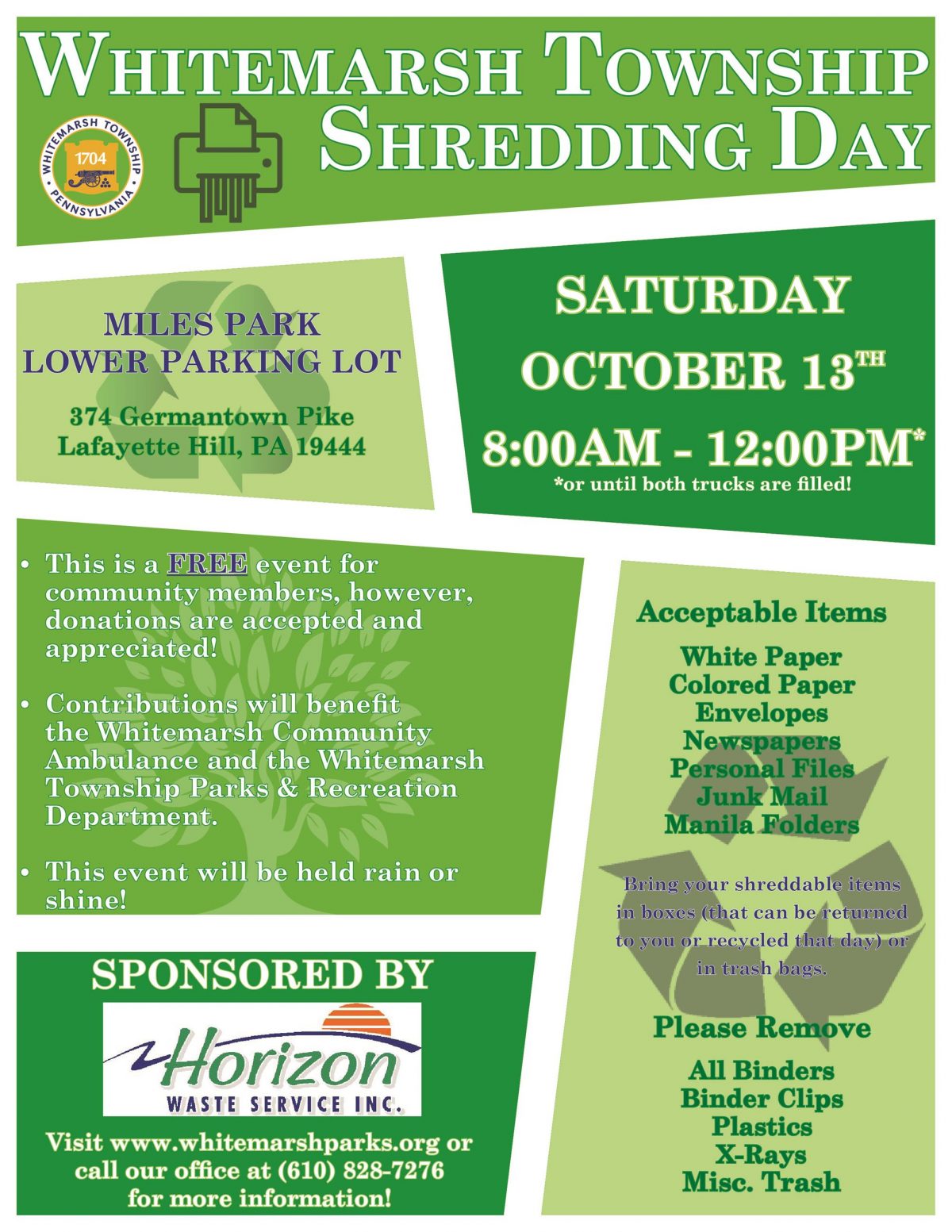 whitemarsh shredding flyer - MoreThanTheCurve