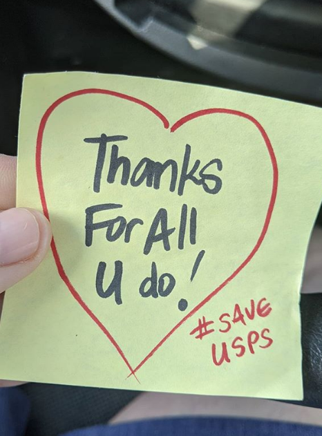 Mail carrier shares signs and notes from Conshohocken offering ...