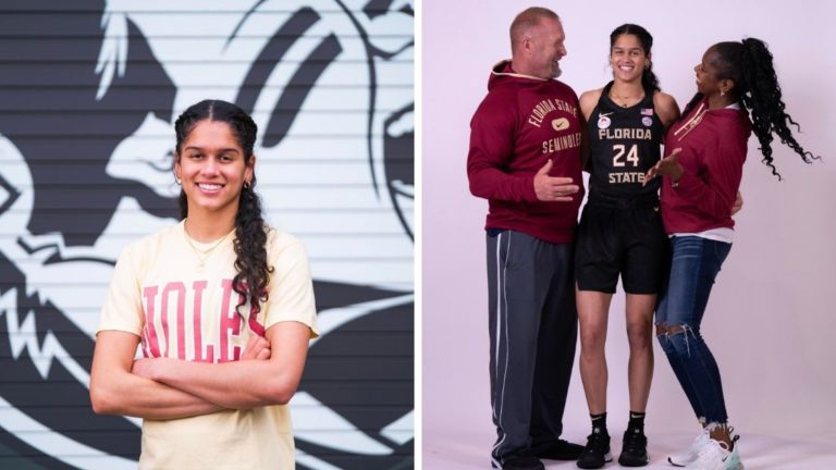 Plymouth Whitemarsh grad Taylor O'Brien made an almost halfcourt shot for Florida State ...