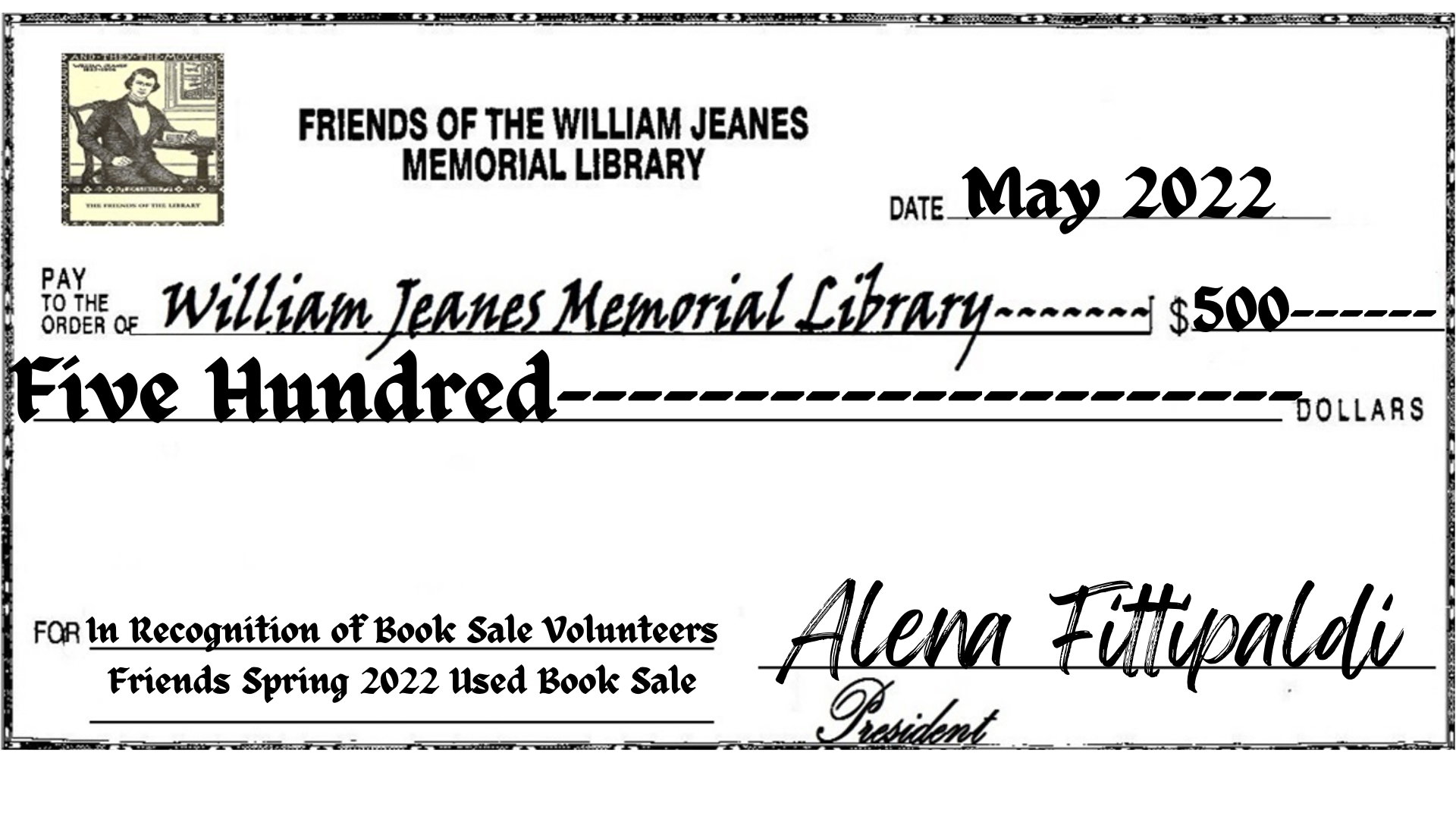 The Friends of the William Jeanes Memorial Library continues support of ...