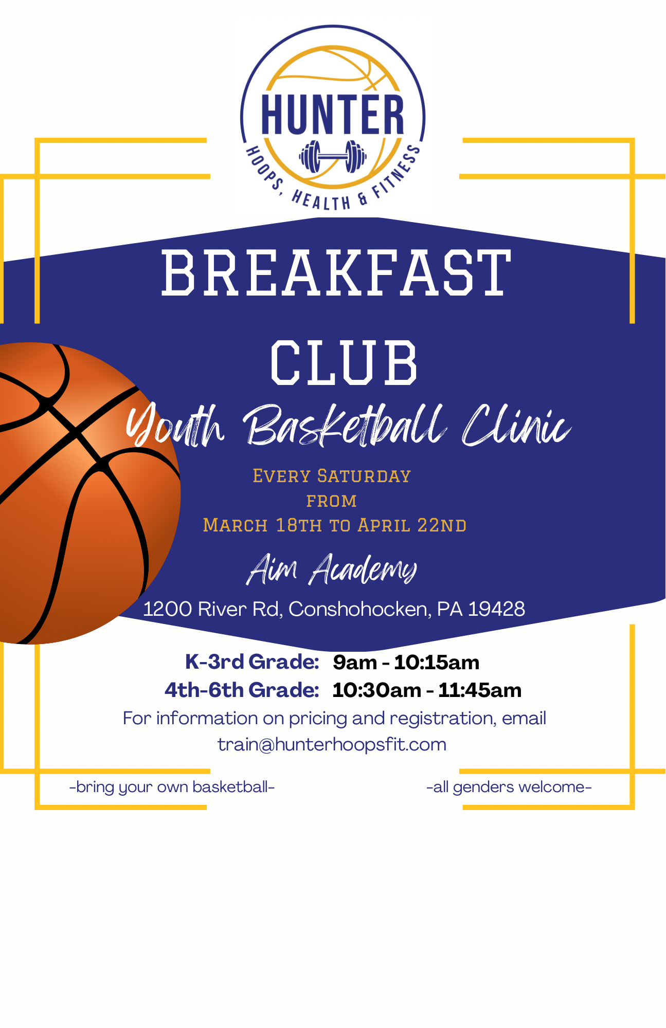 Registration open for Hunter Hoops, Health & Fitness' Breakfast Club ...