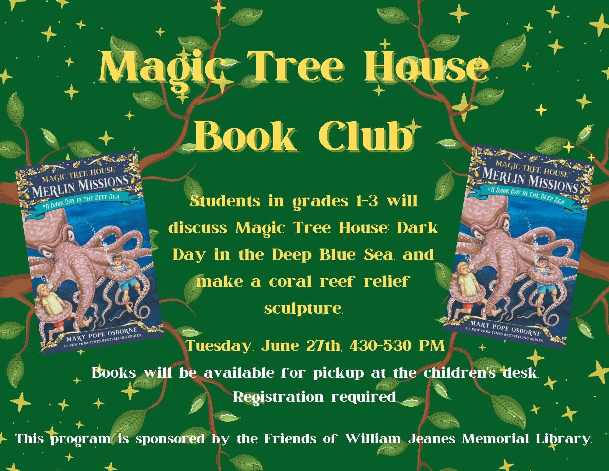 Magic Tree House Book Club – Dark Day in the Deep Blue Sea ...
